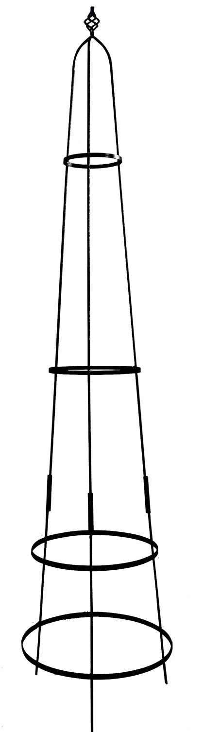 Coated Obelisk Twist Top Large - Windlestone Nursery & Garden Centre in ...