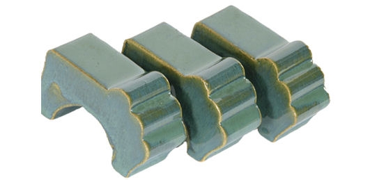 ESSENTIALS PACK OF 3 LARGE GREEN GLAZED POT FEET - Windlestone Nursery ...