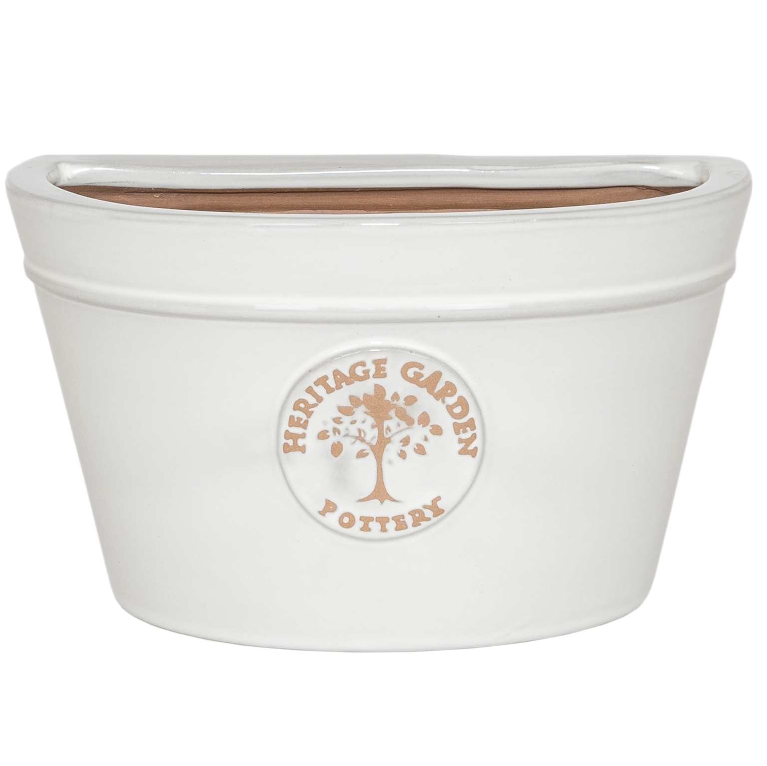 HERITAGE GARDEN POTTERY 20CM EDWARDIAN WALL POT WHITE - Windlestone ...