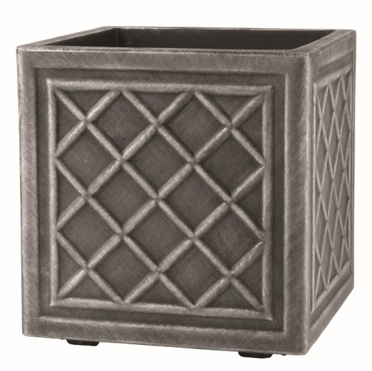 Lead Effect Planter - Square -32cm - Pewter - Windlestone Nursery ...