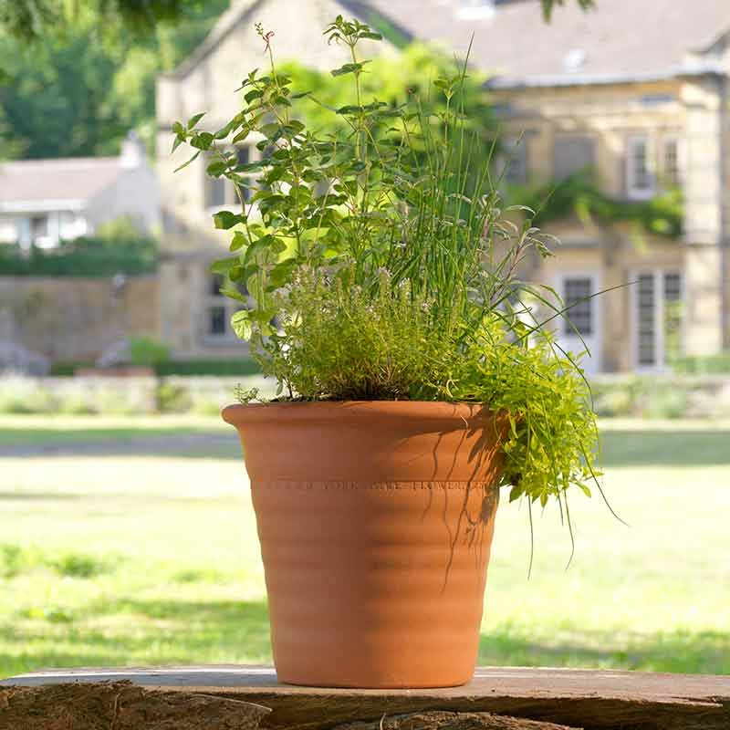 Yorkshire Flower Pot - Ribbed Pot - Medium - 37cm tall - Windlestone ...